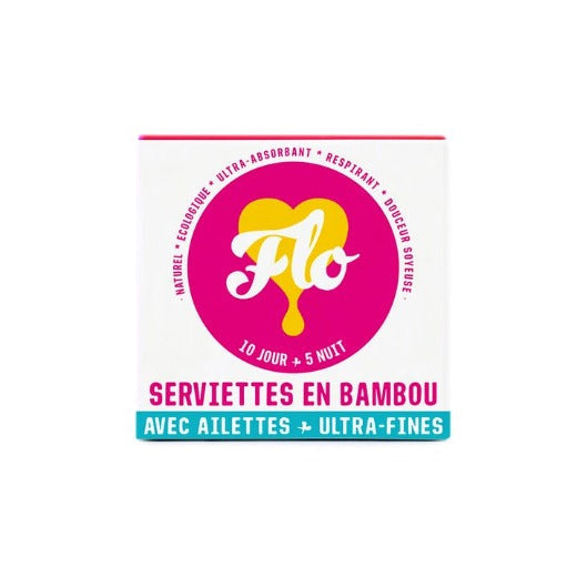 Here we FLO Damenbinden Bio-Bambus - Jetzt Kaufen! – Mymea-box